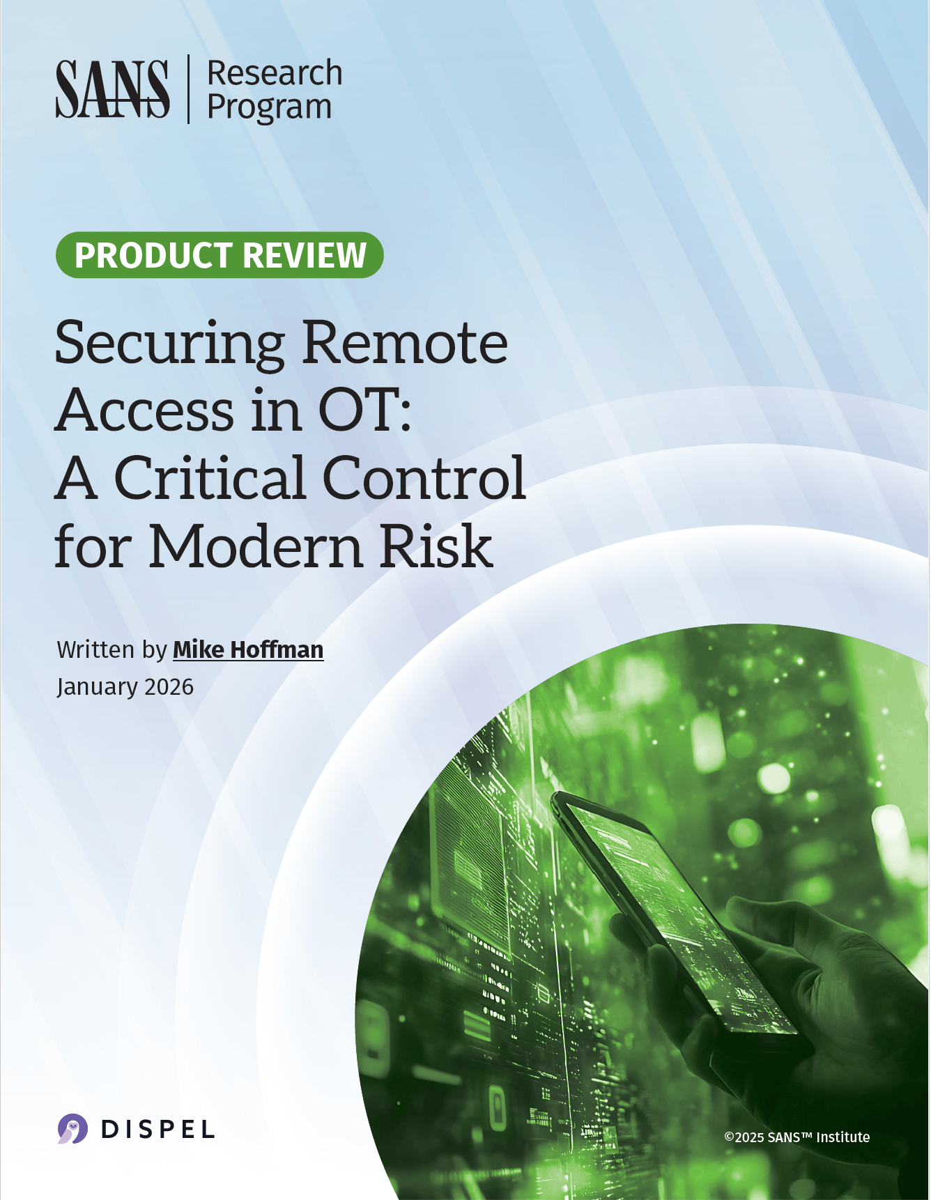 SANS A Critical Control for Modern Risk | Dispel